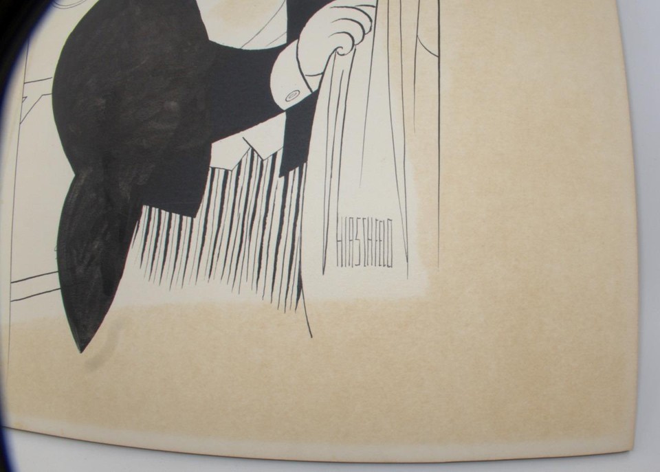 Original AL HIRSCHFELD Pen Ink on Board Signed Artwork - Robert Morley ...