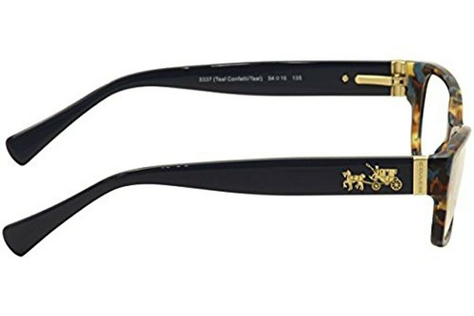 Coach Women's HC6078 Eyeglasses, Teal Confetti/Teal, 52/16/135 | eBay