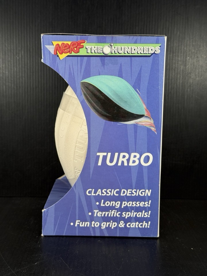 HASBRO NERF TURBO WHITE FOOTBALL X THE HUNDREDS VINTAGE BRAND NEW IN ...