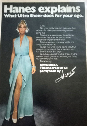 1972 print ad - Hanes Explains Ultra Sheer Pantyhose sexy girl leg ...