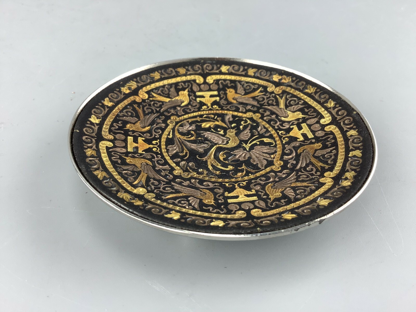 Anframa Damasquinados Dish Handmade Engraved Damascene 2 | eBay Australia