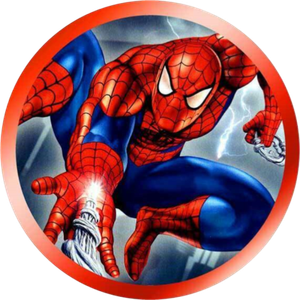Personalised Spiderman edible icing Round or Square Cake Topper Pre-Cut ...