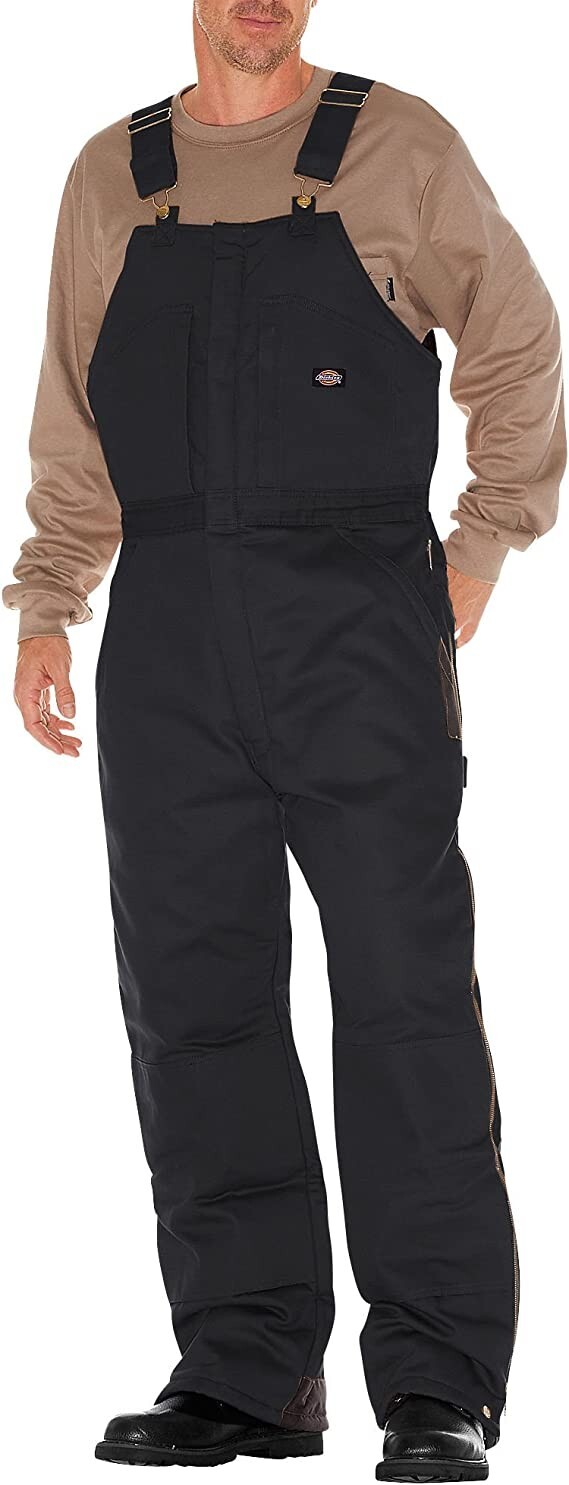 NWT Dickie's Mens Insulated Blended Duck Overall Black Size M REG $160 ...