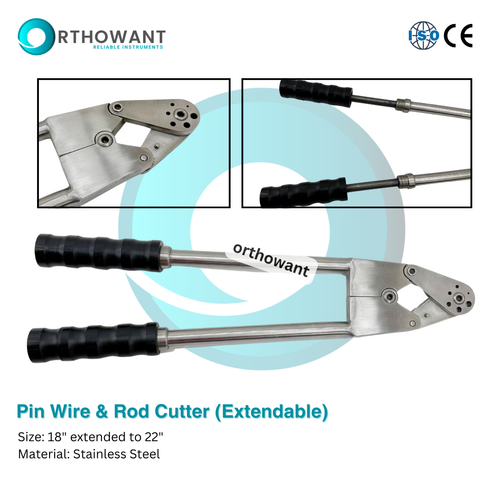 Extendable Wire Pin And Rod Cutter 18.5-22.5" Orthopedic Instrument by ...