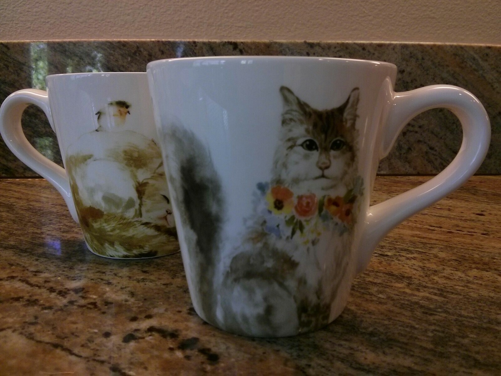 Pier 1 Imports ~Curious Cats~ Set Of 2 Ironstone Coffee Mugs Cat Lover ...