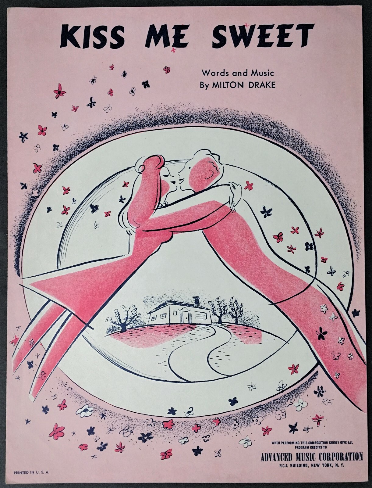 1949 "KISS ME SWEET" ART COVER SHEET MUSIC | eBay