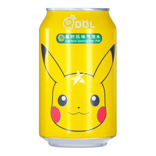 Pokemon x QDOL Fruity Flavoured Sparkling Water Soda Soft Drink 330ml ...