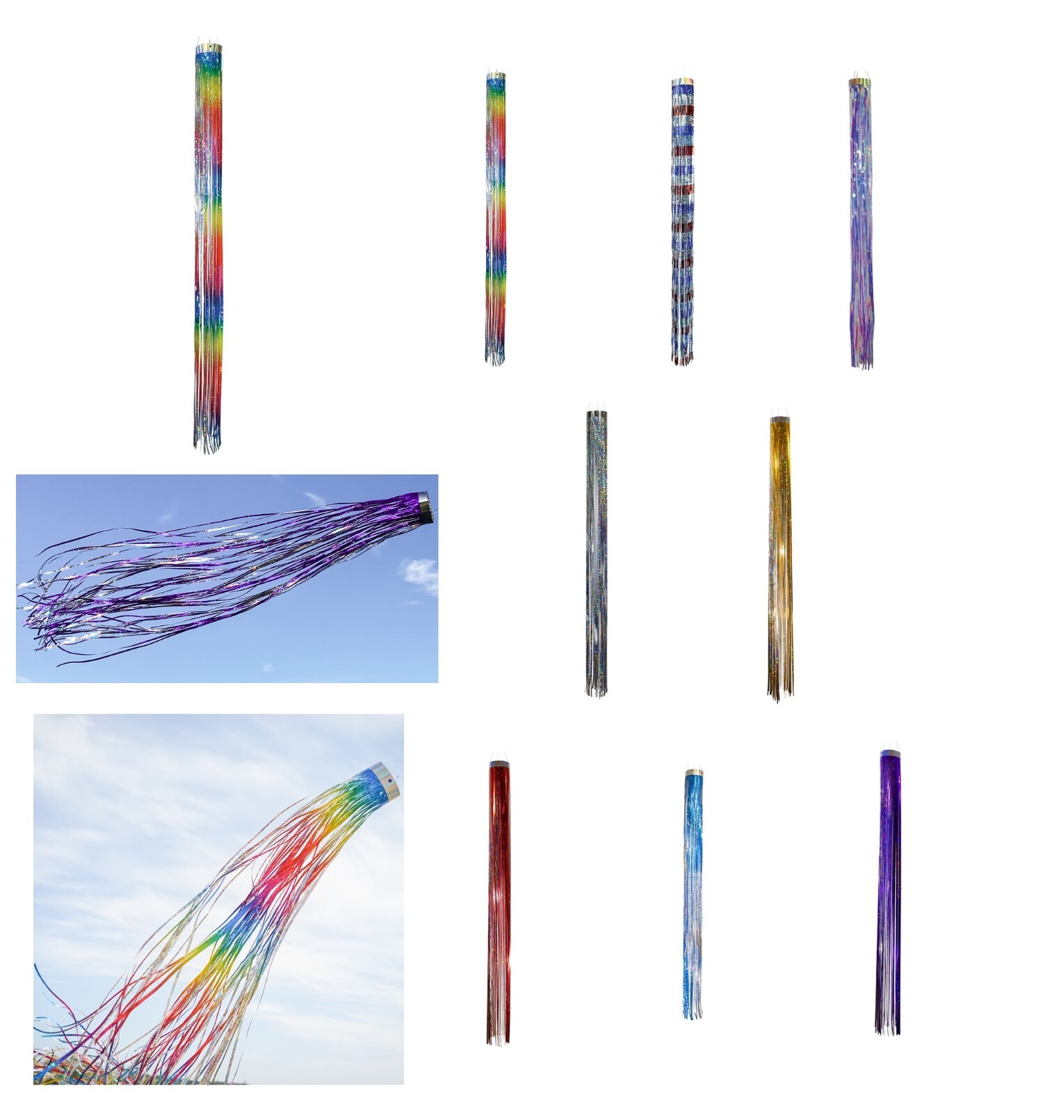 51" Holographic Mylar Windsock | eBay