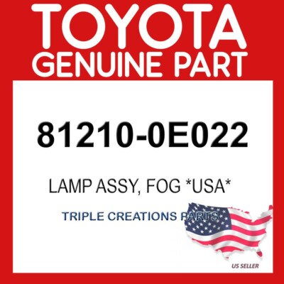 Toyota Genuine 812100E022 Lamp Assy Fog RH/LH 81210-0E022 OEM | eBay