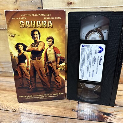Sahara VHS VCR Video Tape Used Movie Matthew McConaughey 2005 | eBay