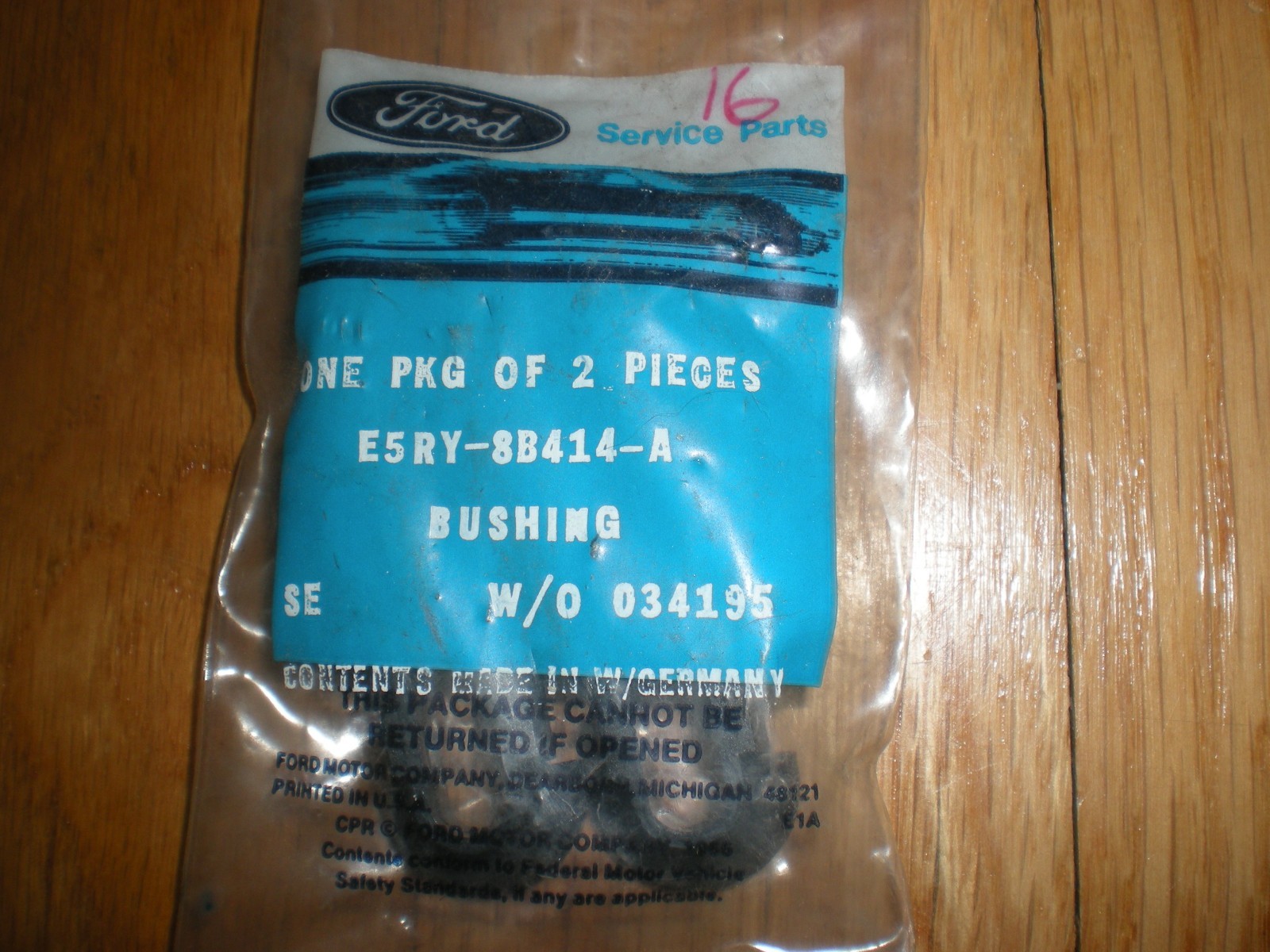 NOS 1985 - 1989 Merkur XR4Ti Radiator Grill Bottom Support Bushings ...