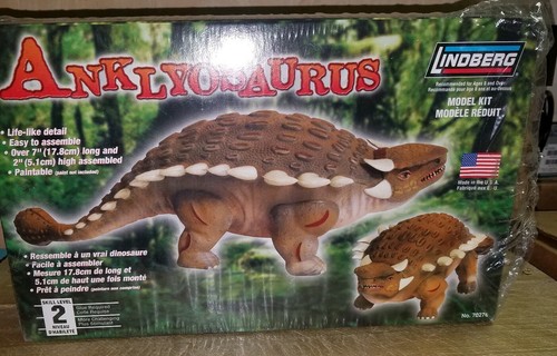 Anklyosaurus Lindberg Dinosaur Model Kit NEW Assemble to 7" tall ...