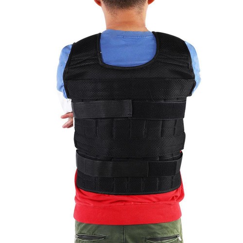 Multifunction Weighted Vest Shock Absorption Durable Breathable 110lbs ...