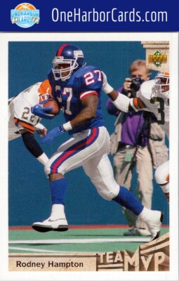 1992 Upper Deck New York Giants Football Card #366 Rodney Hampton | eBay