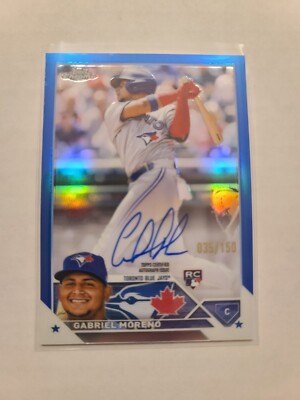 2023 Topps Chrome Autograph Gabriel Moreno RC #RA-GMO Blue Refractor ...