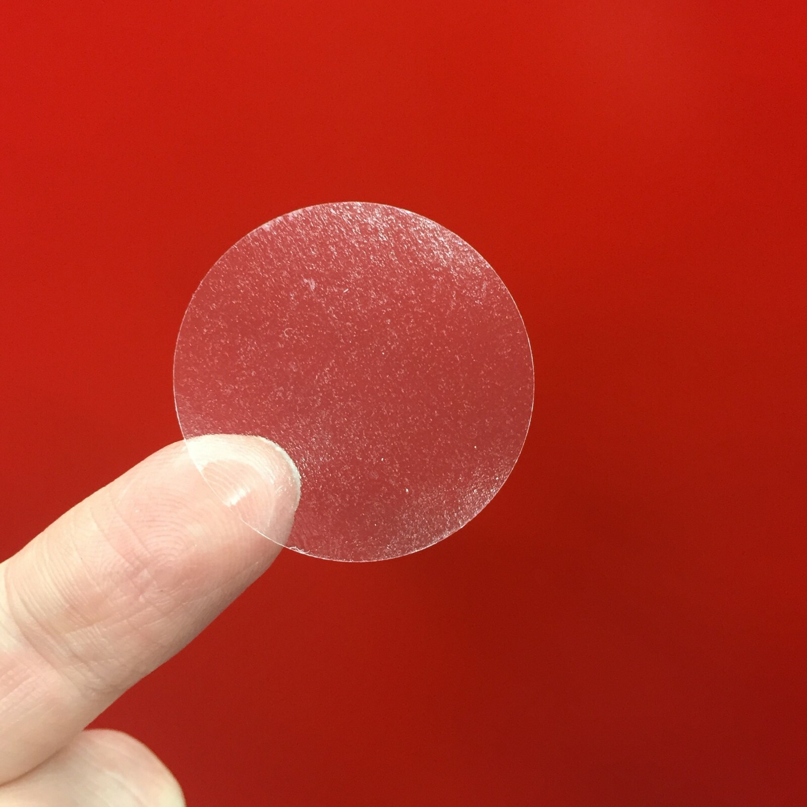 25mm diameter CLEAR TRANSPARENT Labels - 2,000 Labels - PP Clear Seal ...