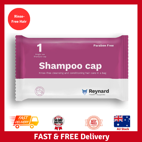 Reynard Health Supplies Rinse Free Hair Wash Shampoo Cap Individually ...