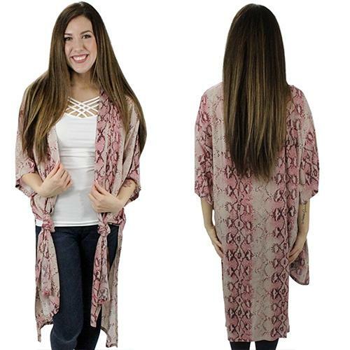 CLEARANCE - Pink Snake Skin Duster - One Size (Reg. $26.95) | eBay
