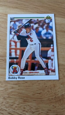 1990 Upper Deck Baseball - #77 Bobby Rose - Angels | eBay