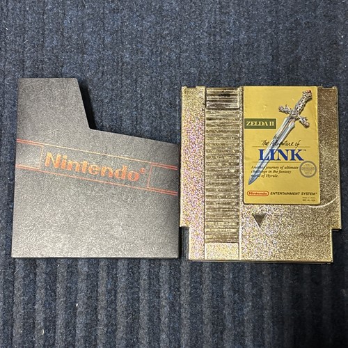 Zelda 2: The Adventure of Link Nintendo NES Gold Cartridge Tested ...
