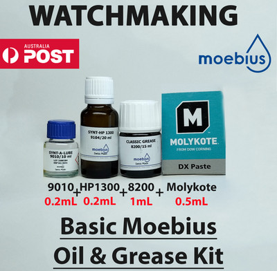 Basic Moebius Oil & Grease Kit | Watch Oil Kit | Watchmaker Oil Kit ...