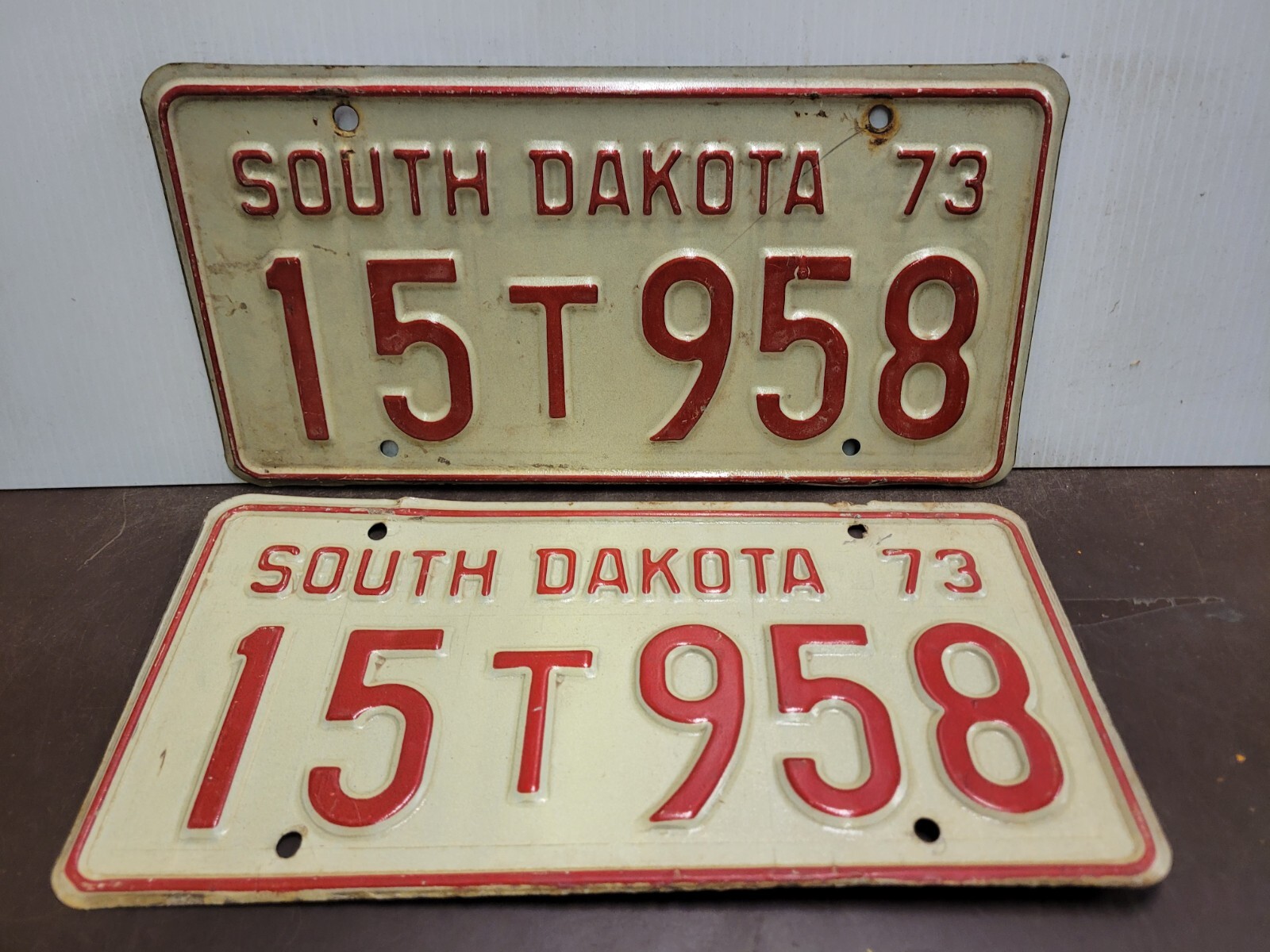 1973 South Dakota PAIR License Plate Tag original. | eBay