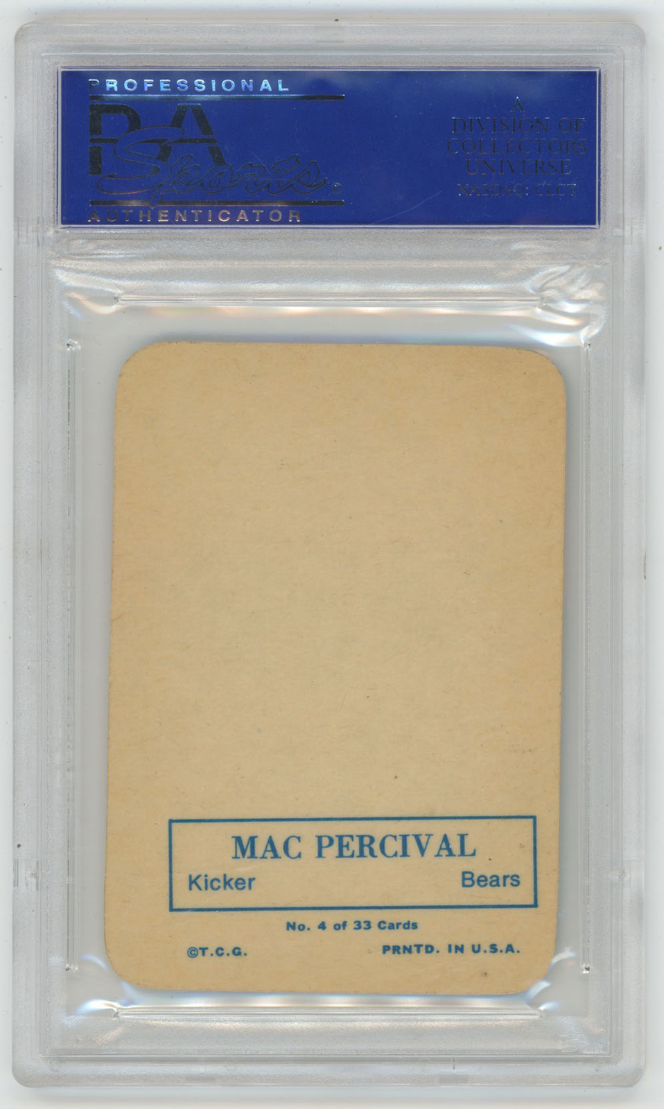 1970 Topps Super Glossy - #4 Mac Percival (RC) for sale online | eBay