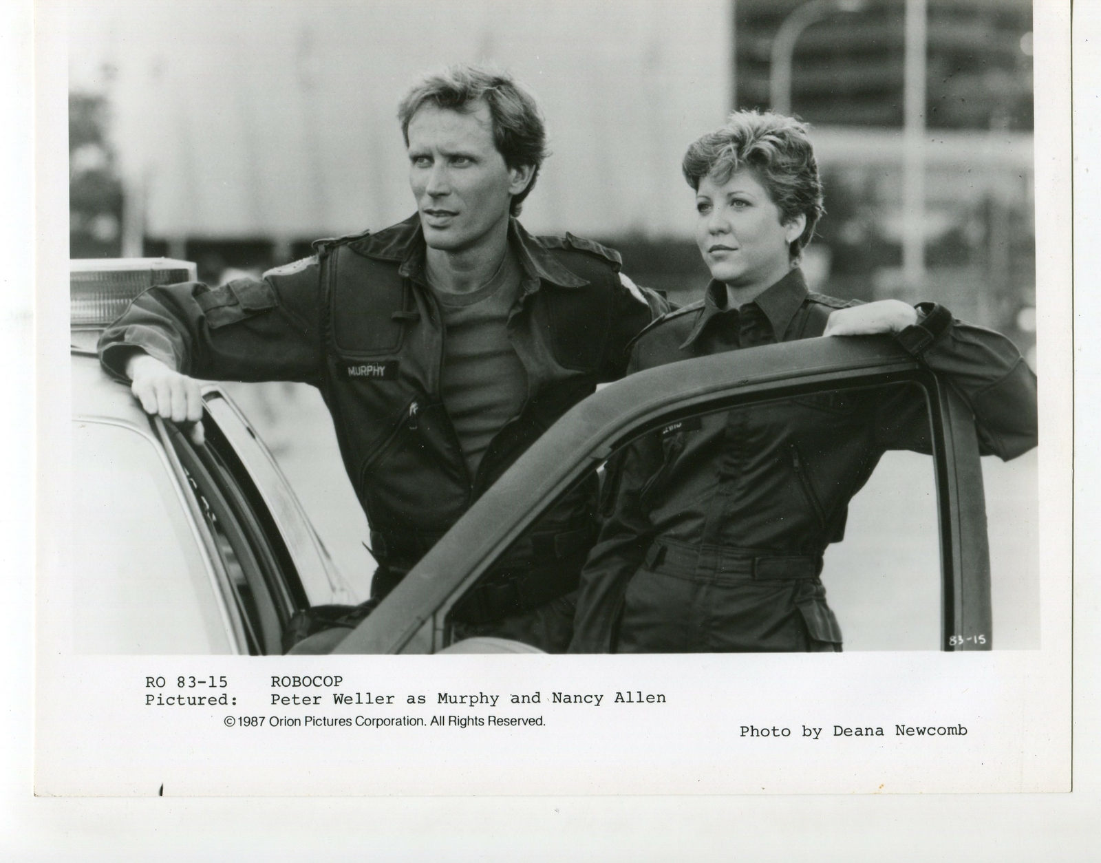 Robocop-Peter Weller-Nancy Allen-8x10-B&W-Still-VG | eBay UK