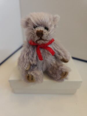 Gund Miniature Mohair Bear THEO NWT 3" LAVENDER | eBay