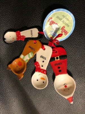 Brand New Boston Warehouse Holly Jolly Measuring Spoons-Set Of Four ...