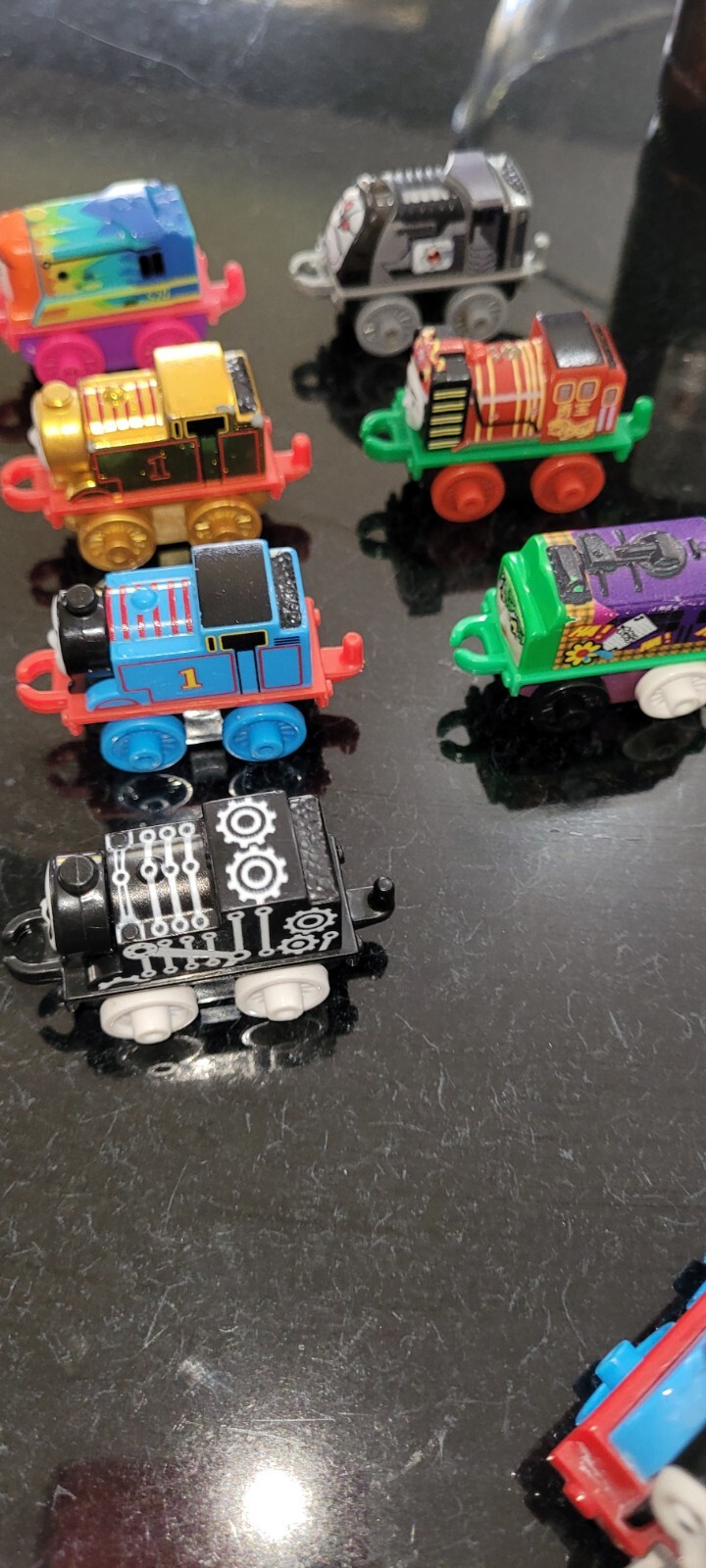 Thomas The Tank Minis x 7 ( 1 x Metallic Gold Thomas ) | eBay