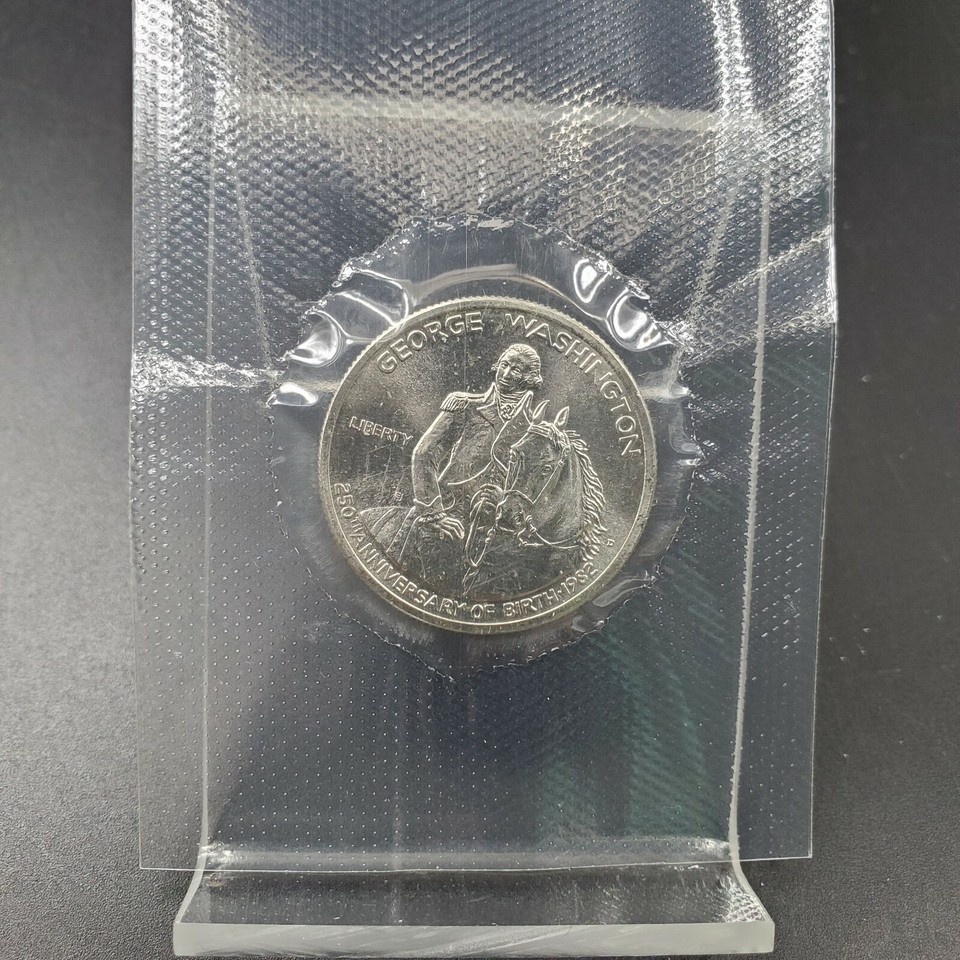1982 D GEORGE WASHINGTON SILVER Commemorative HALF Dollar Coin OGP BOX ...