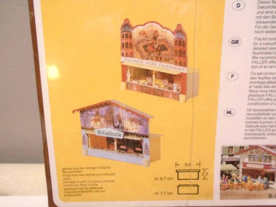 Faller Ho B-320, Carnival Midway Booths Building kit | eBay
