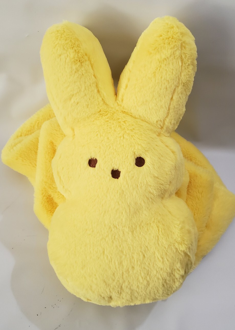Peeps Hoppy Easter Bunny Inflatable Yellow Peep Plush Bouncy Ball ...