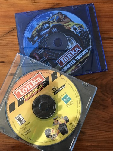 Hasbro Tonka Raceway Construction Monster Trucks PC Windows Games CD (2 ...