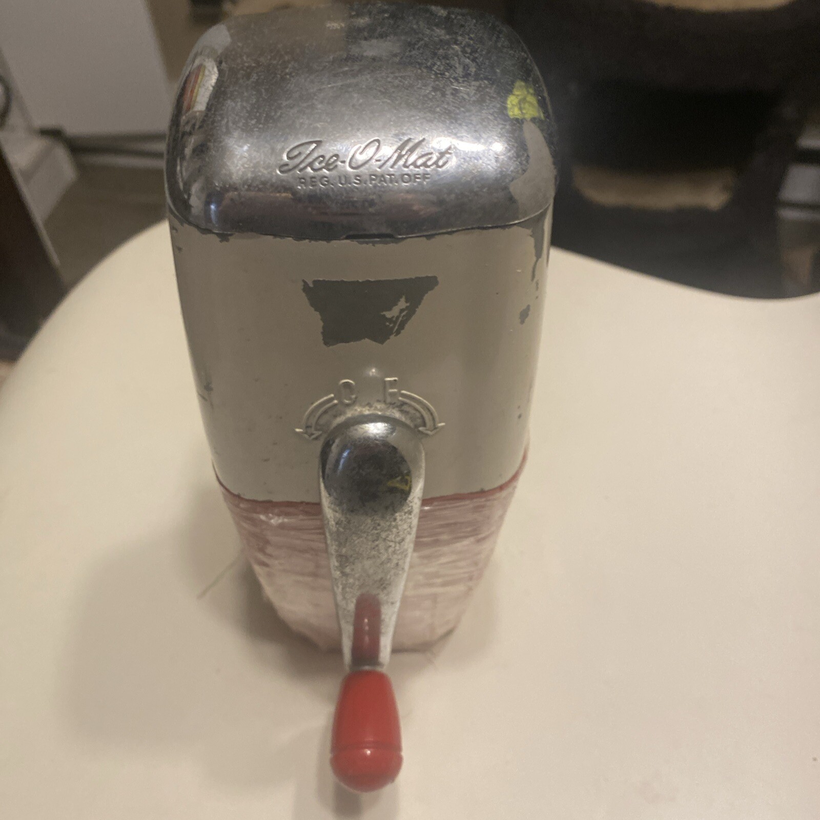 Vintage Rival Ice-O-Mat Ice Crusher Red & White | eBay