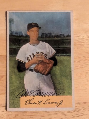 AL CORWIN SIGNED AUTOGRAPHED 1954 BOWMAN CARD # 137 NEW YORK GIANTS | eBay