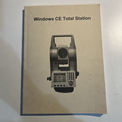 Windows CE Wince Total Station Instruction Book / Manual | eBay
