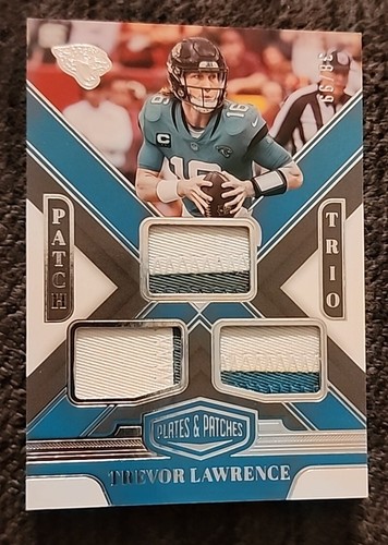 2023 Panini Plates & Patches Trevor Lawrence #PT-TLA, Patch Trio #/99 ...
