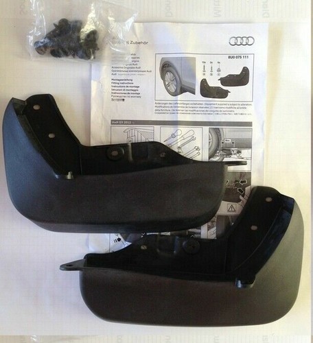 Audi Q3 OEM Mud Flaps Splash Guards Front 8U0 075 111 Genuine Factory ...