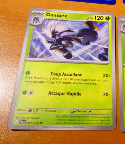 POKEMON EVOLUTIONS A PALDEA CARD RARE CARTE GAMBEX 021/193 PAL FR MINT ...
