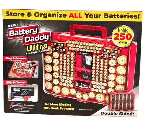 Battery Daddy Storage, Organizes Up To 250 Batteries | eBay