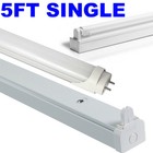 Single Twin T8 LED Batten Tube Fitting Fluorescent Double Wall Light ...