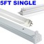 Single Twin T8 LED Batten Tube Fitting Fluorescent Double Wall Light ...