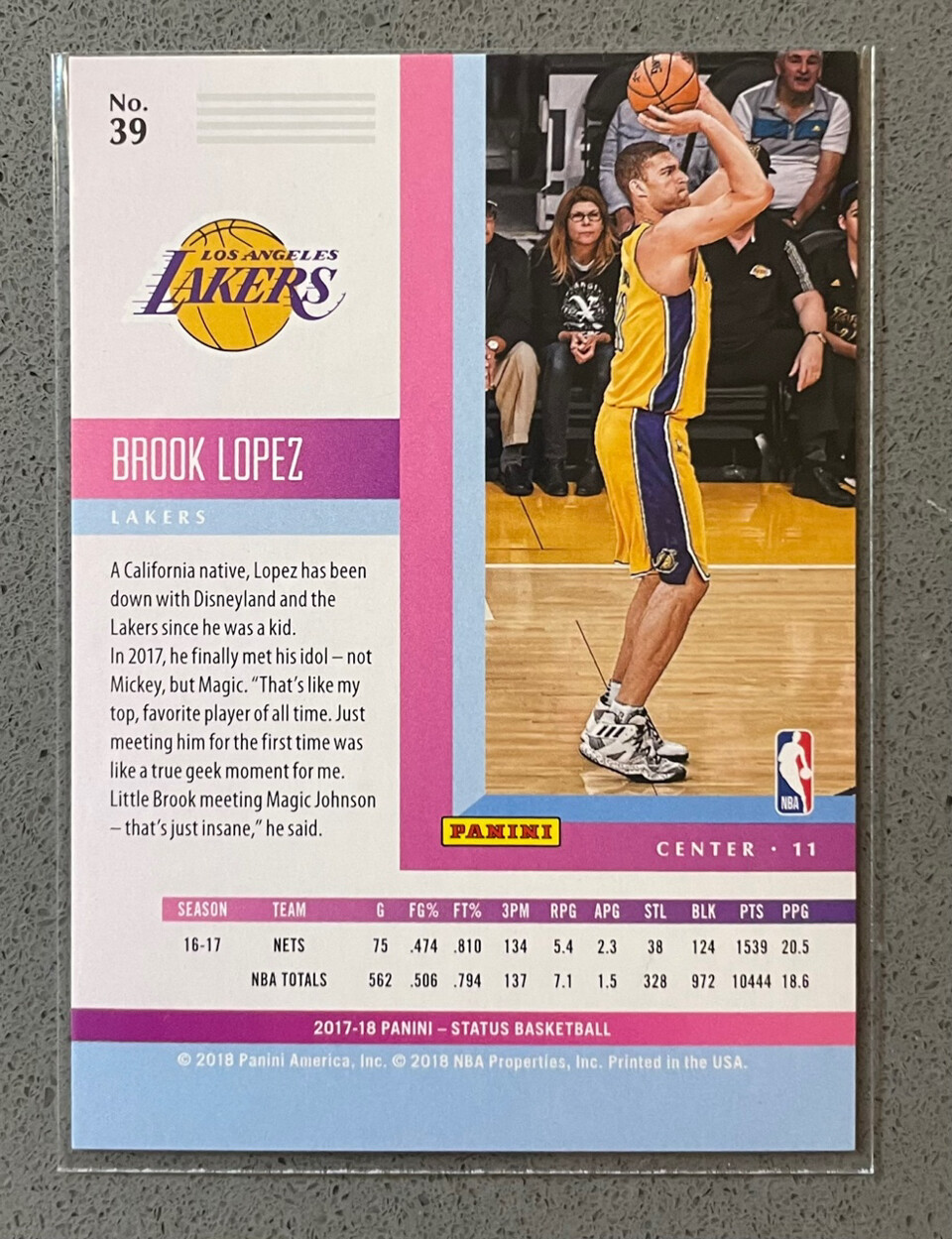 2017-18 Panini Status - Brook Lopez #39 Green /75 for sale online | eBay