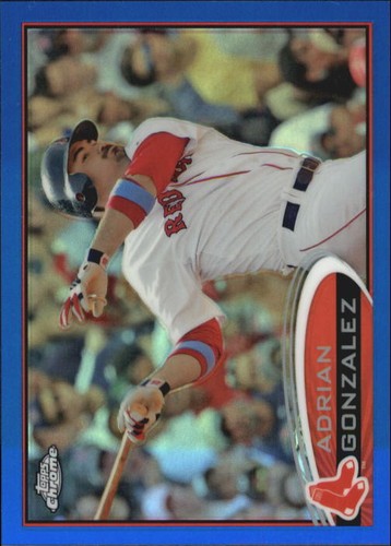 2012 Topps Chrome - Blue Refractor #20 Adrian Gonzalez /199 for sale ...