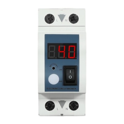 40A Current Limiter with LED Display Adjustable Current Control Device ...