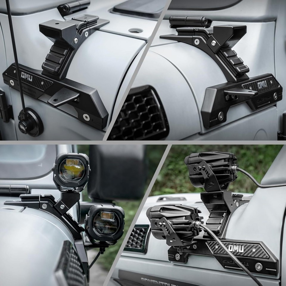 OMU A-Pillar Light Mounting System Bracket For 2018-2024 Jeep Wrangler JL & JT | eBay
