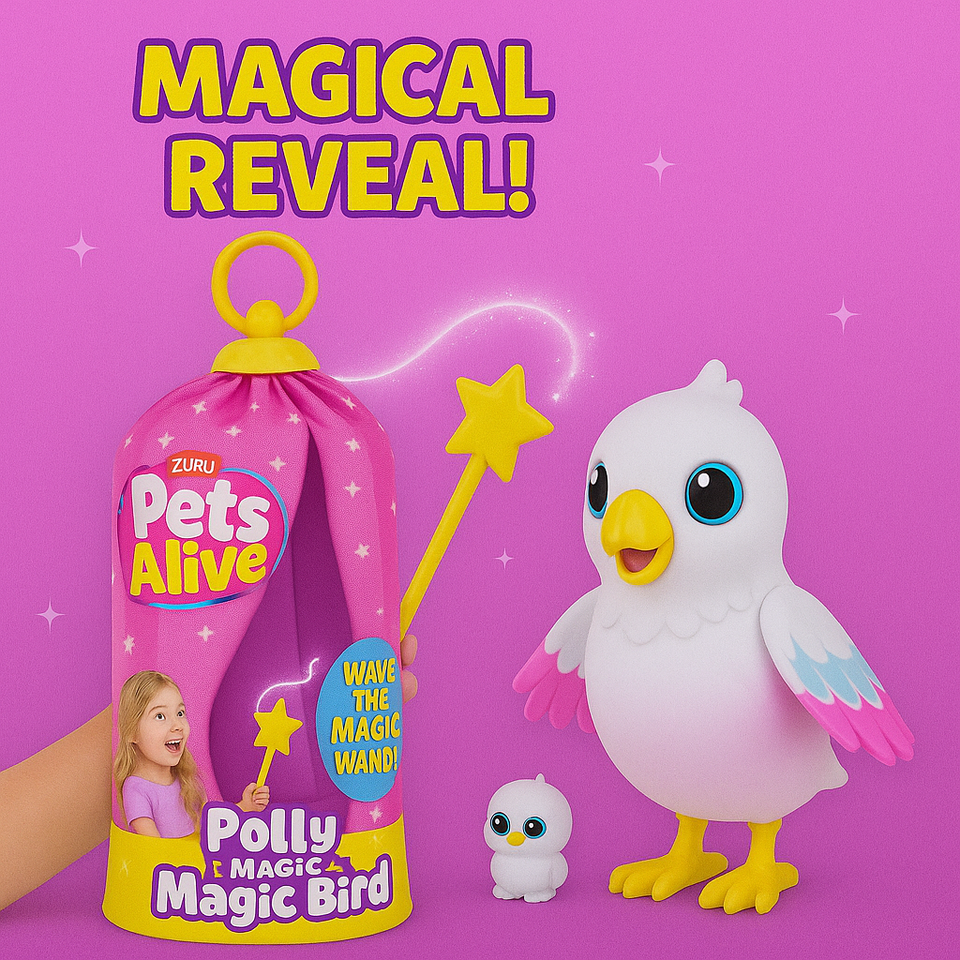 Pets Alive Polly the Magic Bird Interactive Robotic Toy by ZURU | eBay