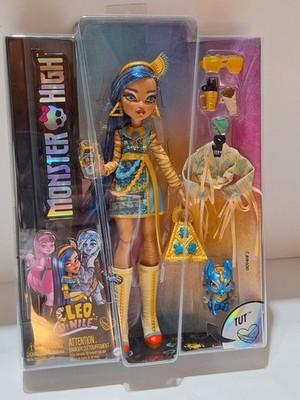 Monster High Cleo DeNile Deluxe Set With Tut Cat Pet Doll SEALED 2022 ...